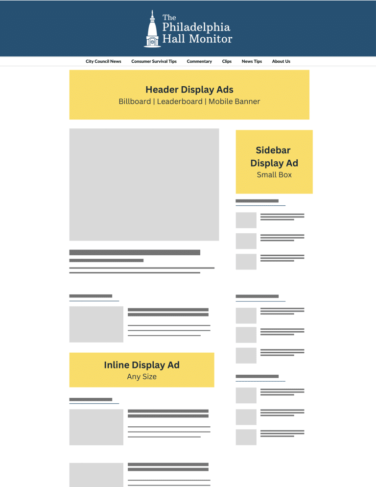 Sponsorship Spec Sheet – Philadelphia Hall Monitor